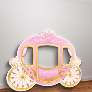 Princess Carriage Photo Prop Cutout, Enchanted Fairytale Set, Fairytale ...