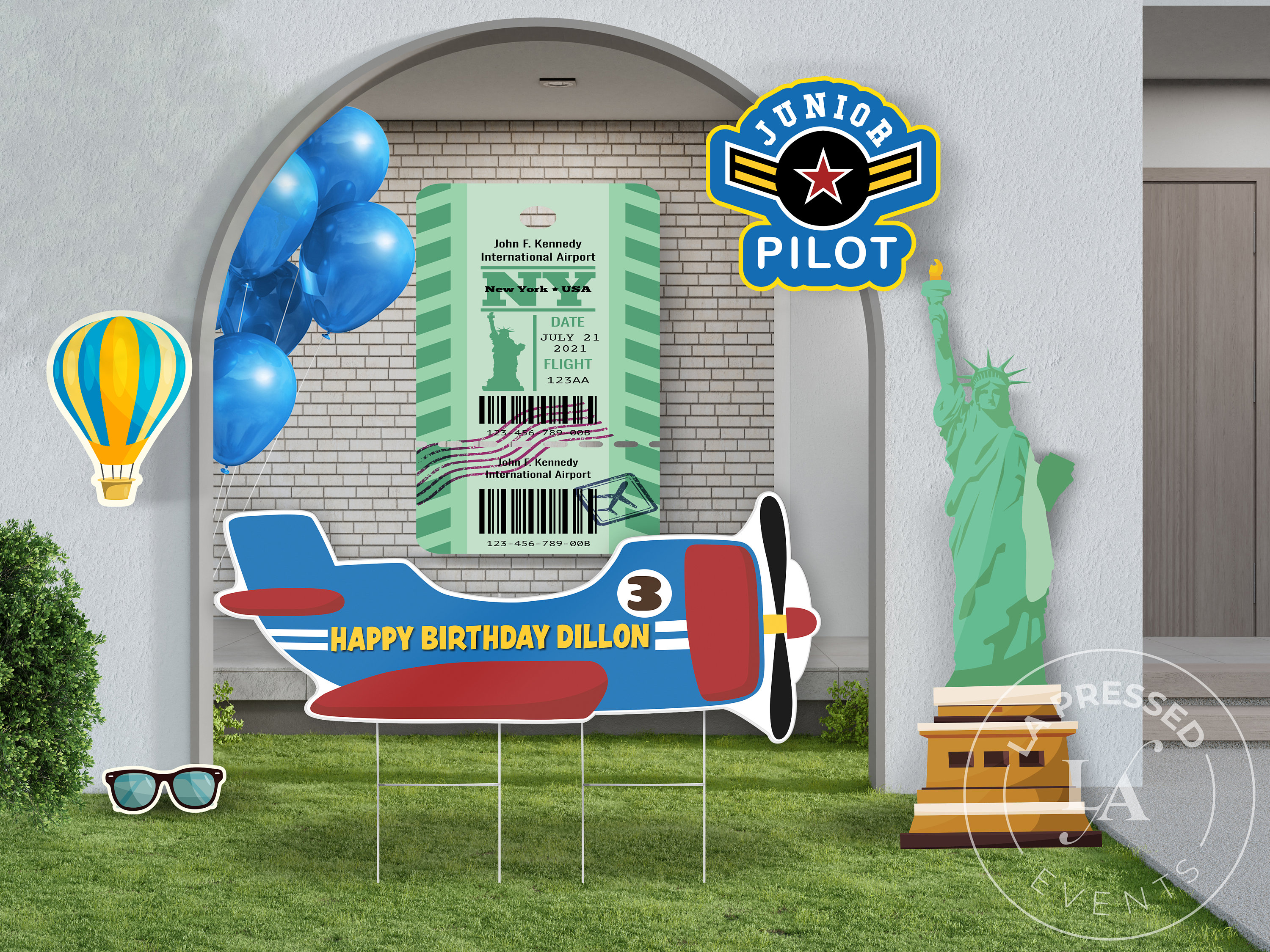 Airplane Photo Booth Frame | Airplane Wall Art | Airplane Yard Sign | 3 ...