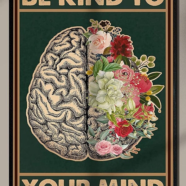 Be Kind to Your Mind Poster - Etsy