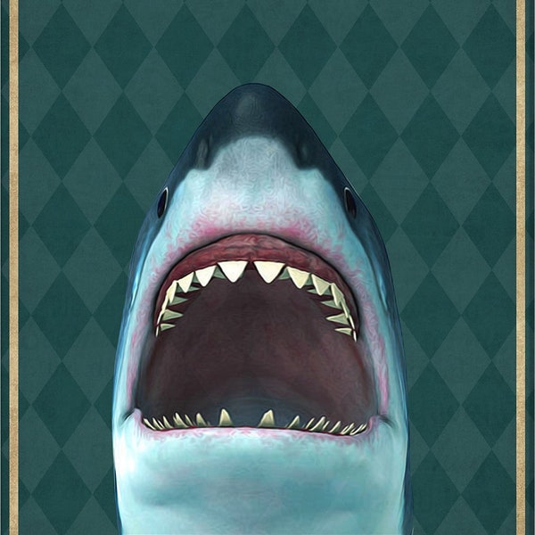 Shark Teeth Poster - Etsy