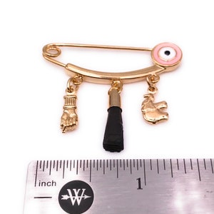 Baby Brooch Pin Azabache Protection, Genuine Azabache Charm, Lucky ...