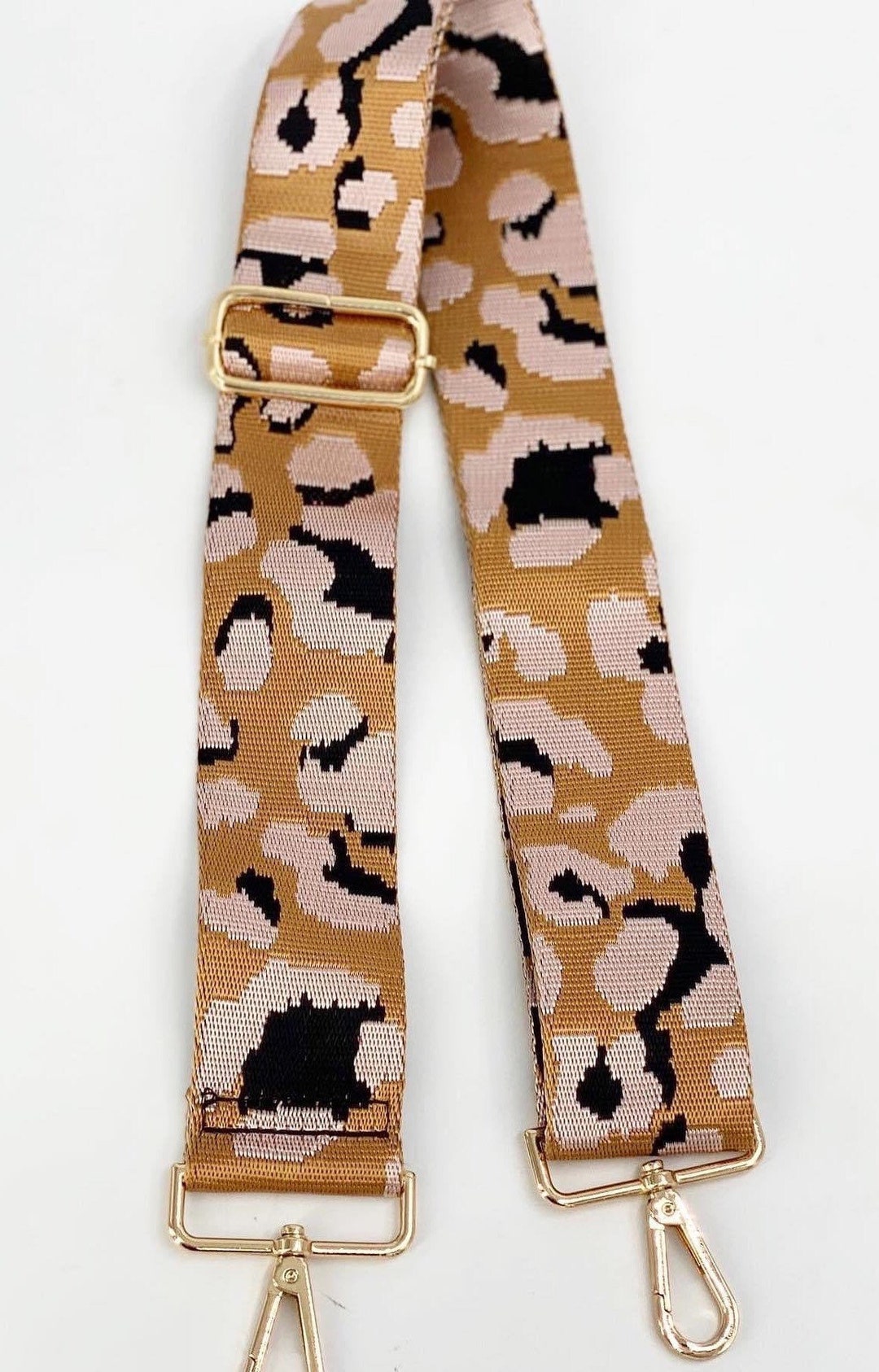 Blush Pink Leopard Bag Strap: Adjustable Crossbody, Cheetah Print - Etsy