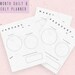12 Month Day Planner Printable, Daily Schedule, to Do List, Instant ...