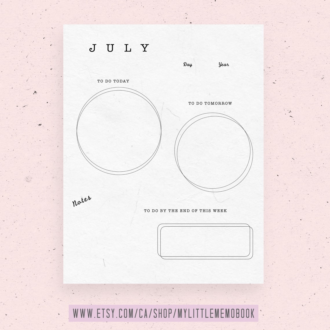 12 Month Day Planner Printable Daily Schedule to Do List - Etsy Canada