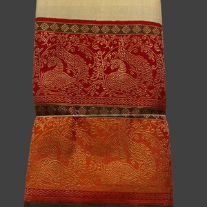 Ven Pattu Saree White Cream and Red Pure Zari Kanjivaram Silk Saree ...