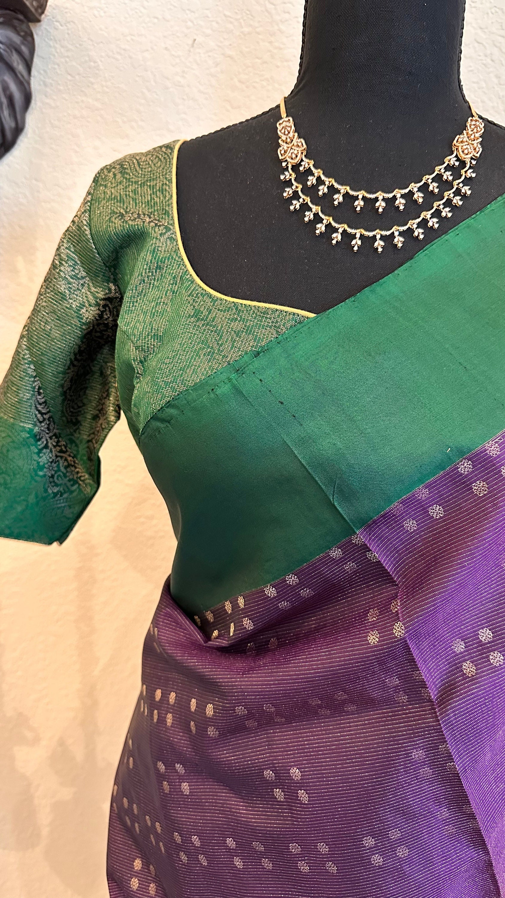 Pure Soft Silk Saree Vaira Oosi Design Brocade Blouse Online Usa With ...