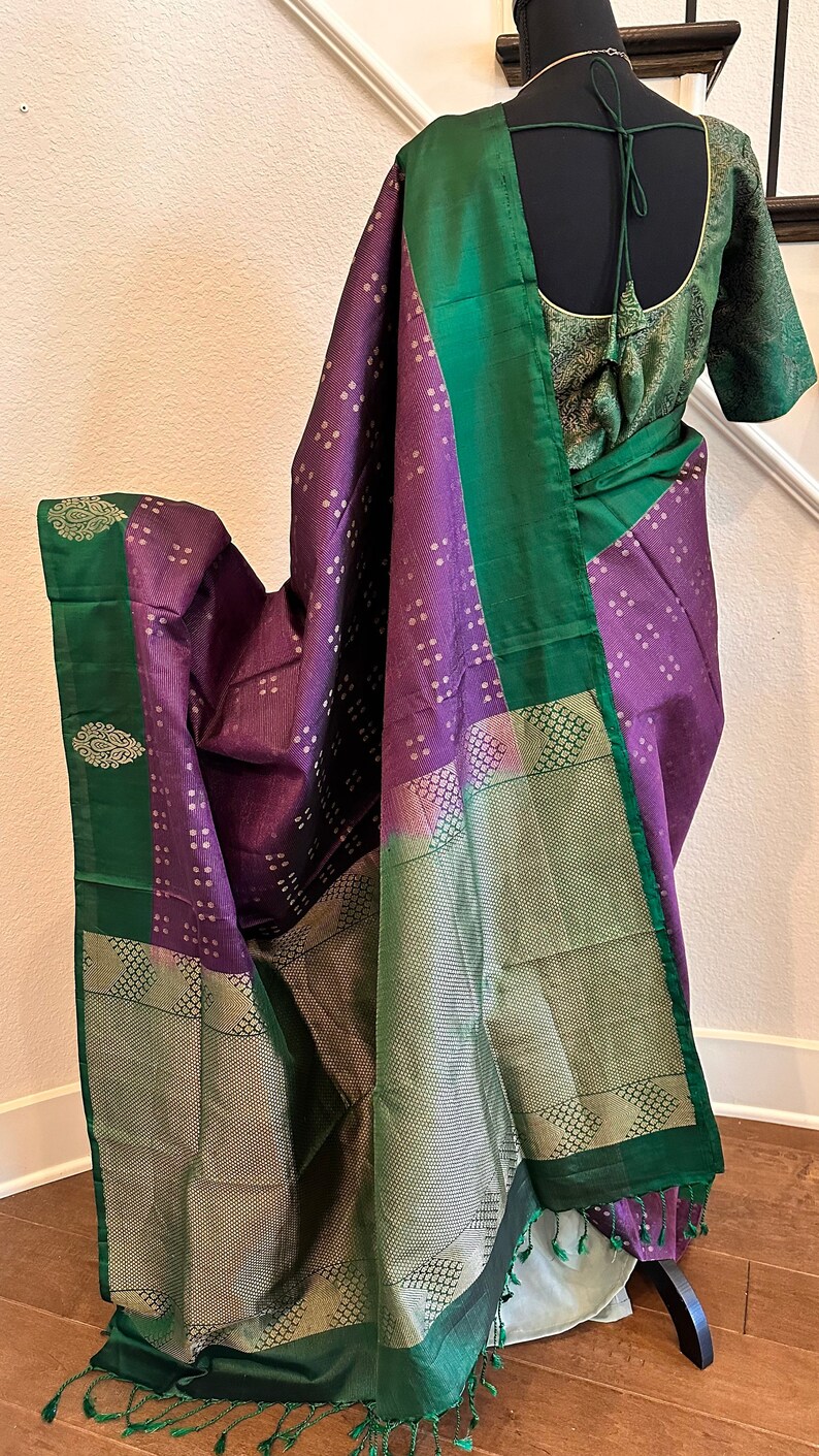 Pure Soft Silk Saree Vaira Oosi Design Brocade Blouse Online Usa With ...
