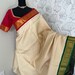 Ven Pattu Saree Red and Green Ganga Jamuna Border With Two - Etsy