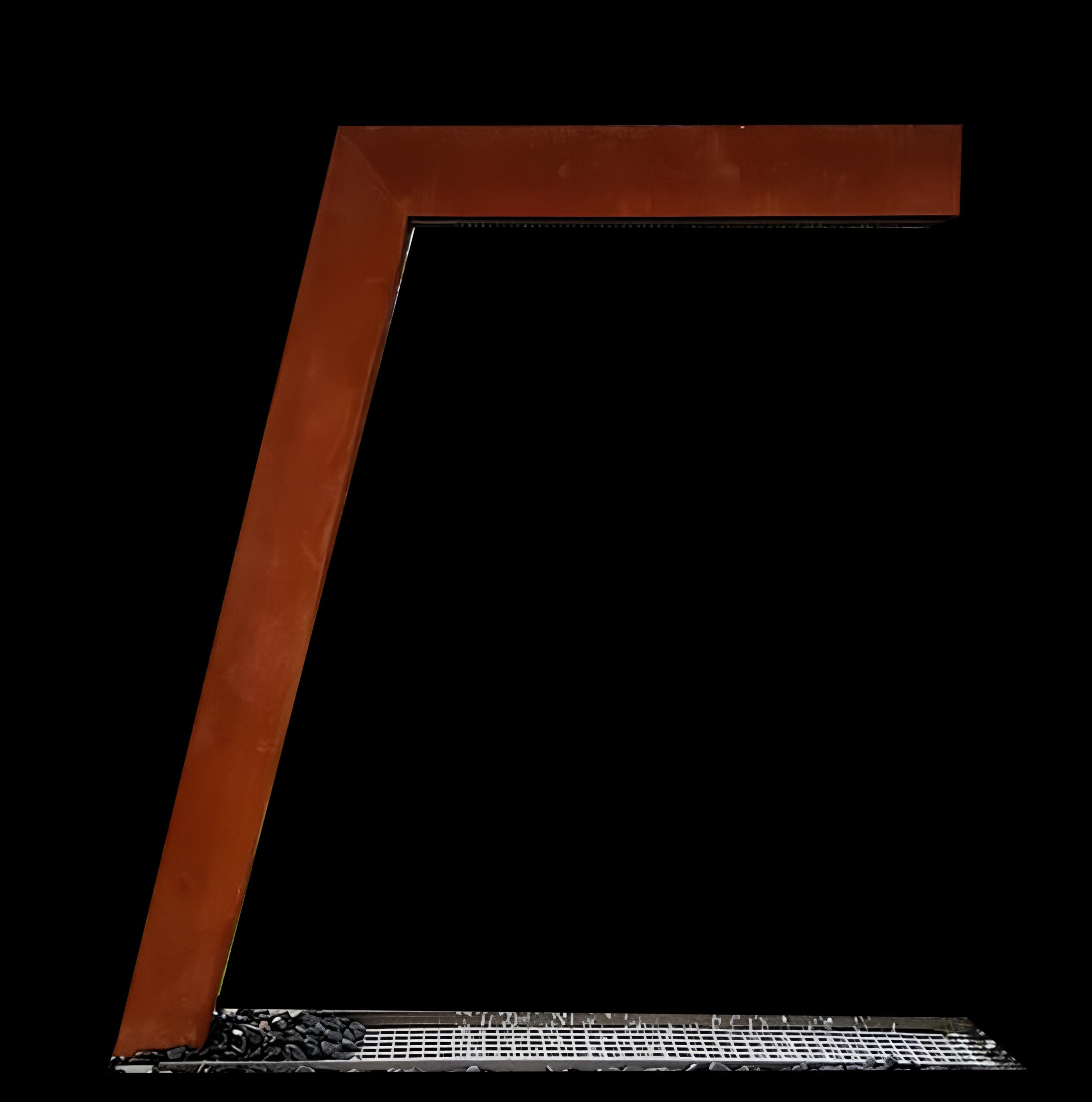 Modern Custom Made Corten Steel Water Feature-angular Rain Feature - Etsy