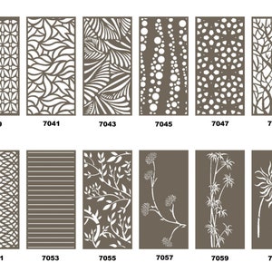 Custom Made Size - Outdoor Privacy Screen, Windy Tree Panel, Custom ...