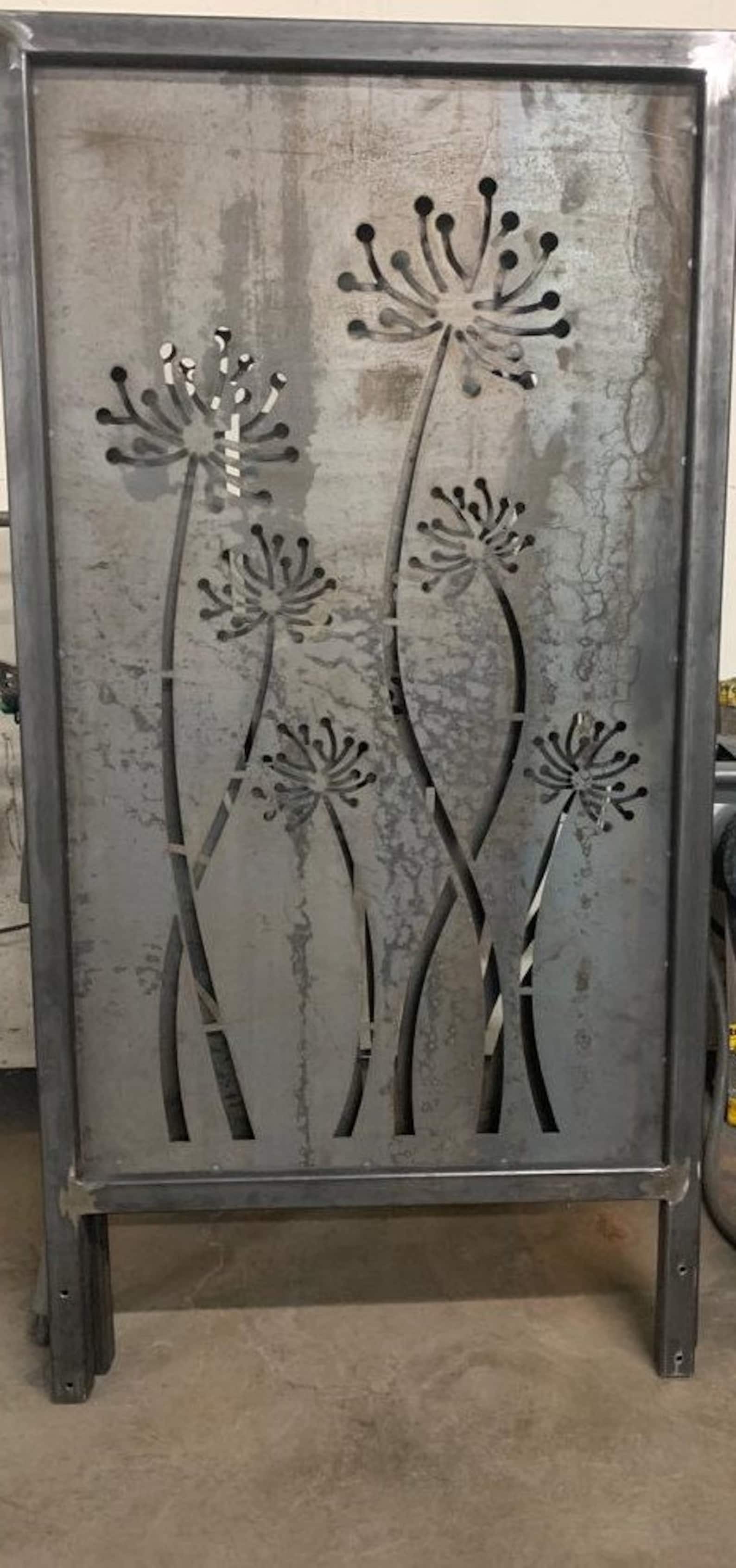 Custom Made Size Outdoor Privacy Screen Metal Wall - Etsy