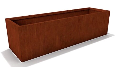 Custom Made Planter Box. Corten Steel Planters Raised Bed - Etsy