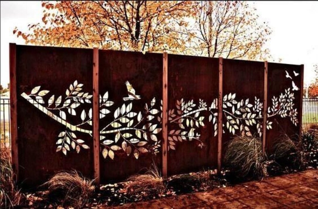 Custom Made Size - Outdoor Privacy Screen, Windy Tree Panel, Custom ...