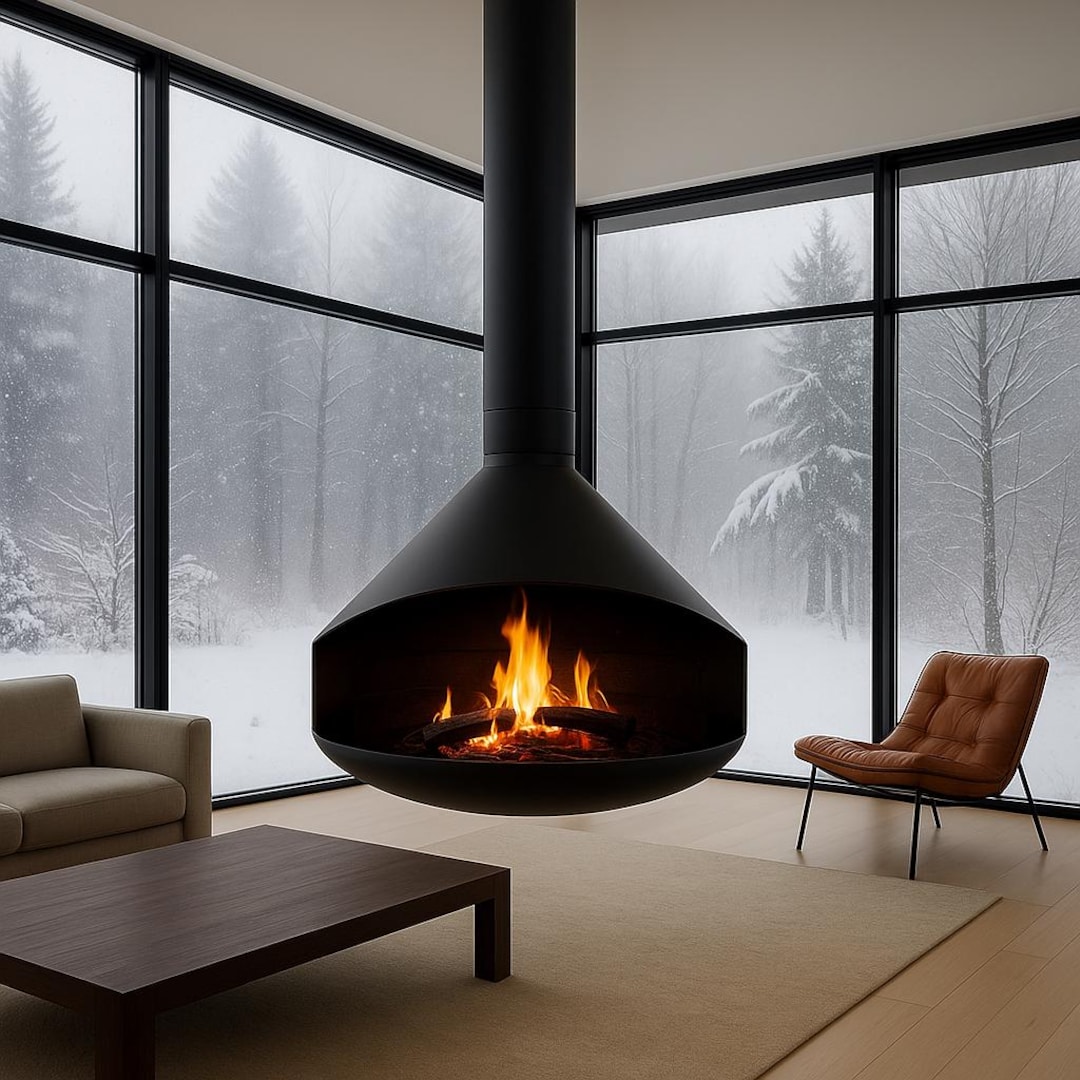 Modern Suspended Fireplace – Statement Design for Elegant and ...