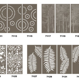 Custom Made Size - Outdoor Privacy Screen, Windy Tree Panel, Custom ...