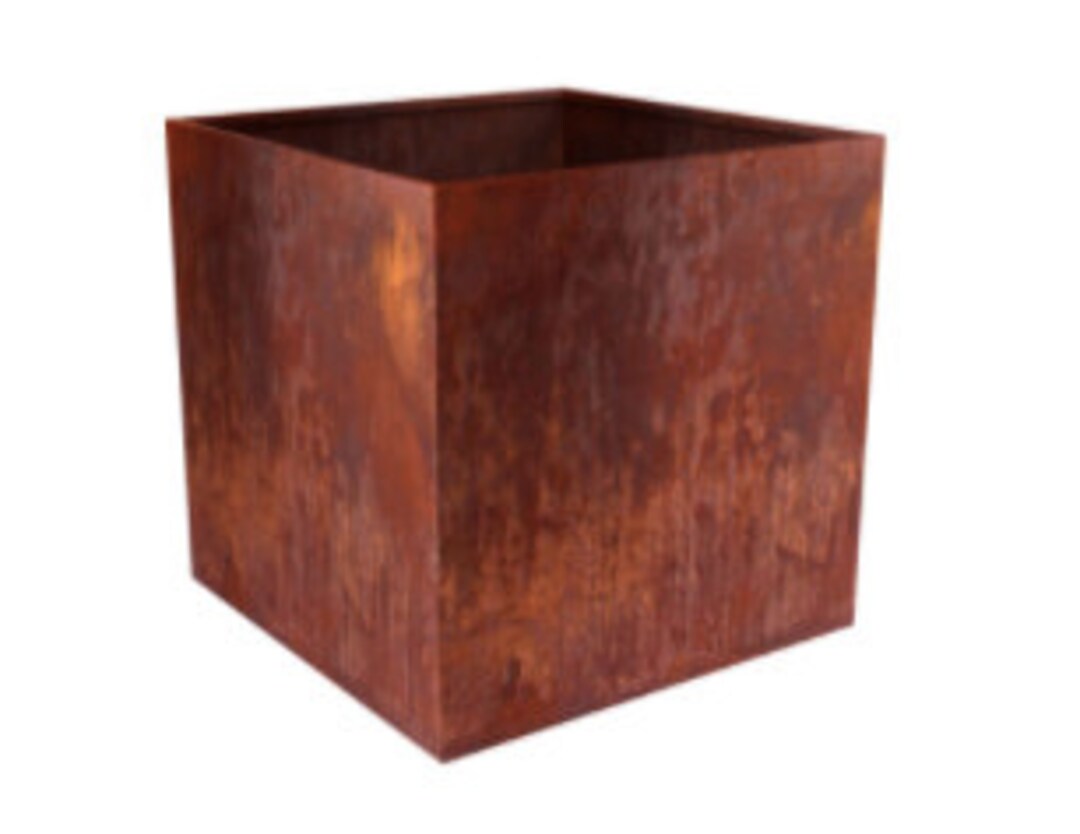 Custom Made Planter Box. Corten Steel Planters, Raised Bed Corten Steel ...