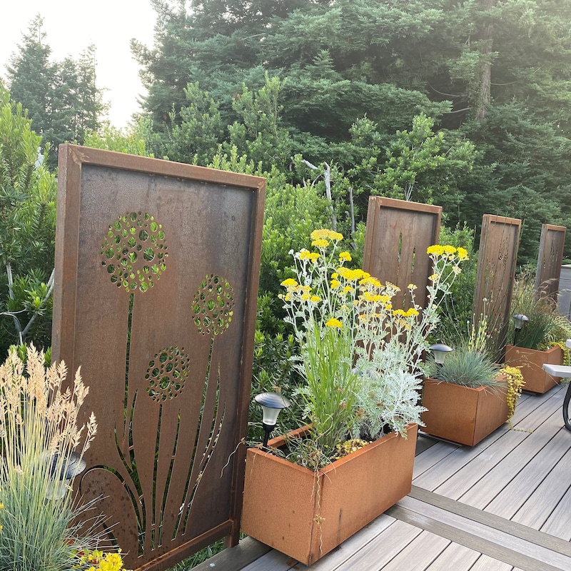 Wrought Iron Privacy Screen - Etsy