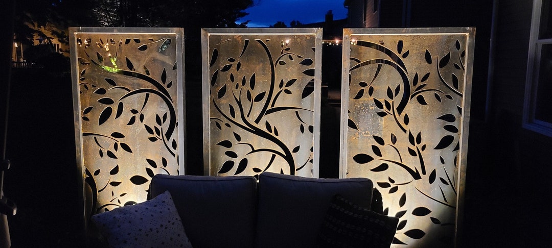 Custom Metal Privacy Screen: Outdoor Wall Art, Made in USA - Etsy