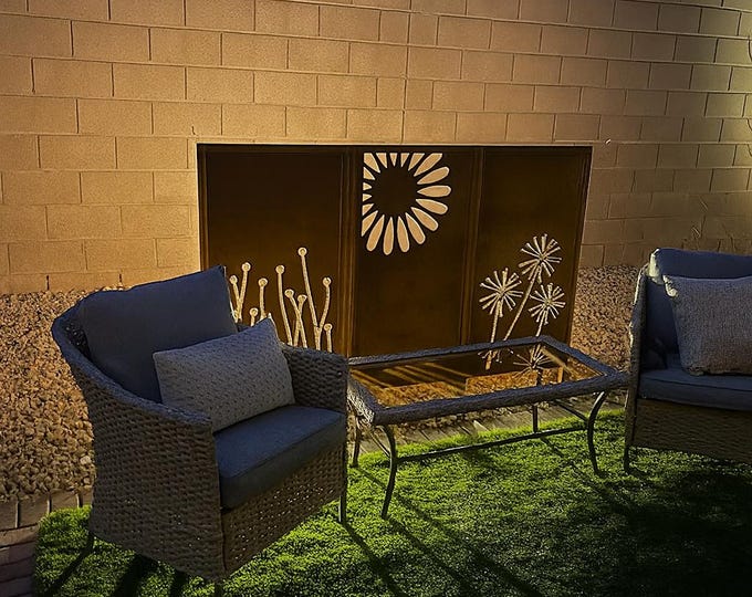 Custom Metal Outdoor Privacy Screen: Tree Design Wall Art - Etsy Canada