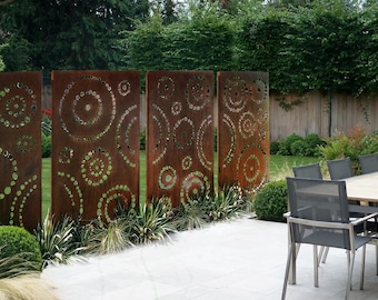 Outdoor Privacy Screen Metal | Etsy