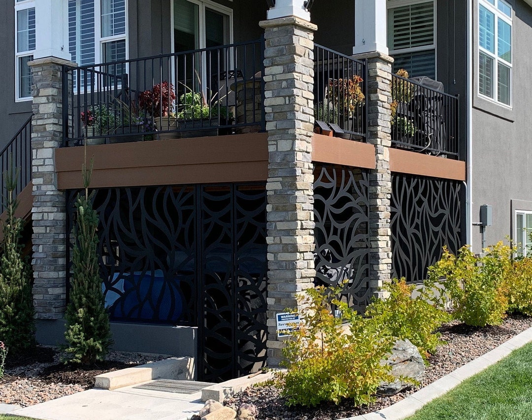 Custom Metal Outdoor Privacy Screen: Decorative Wall Art Panel - Etsy