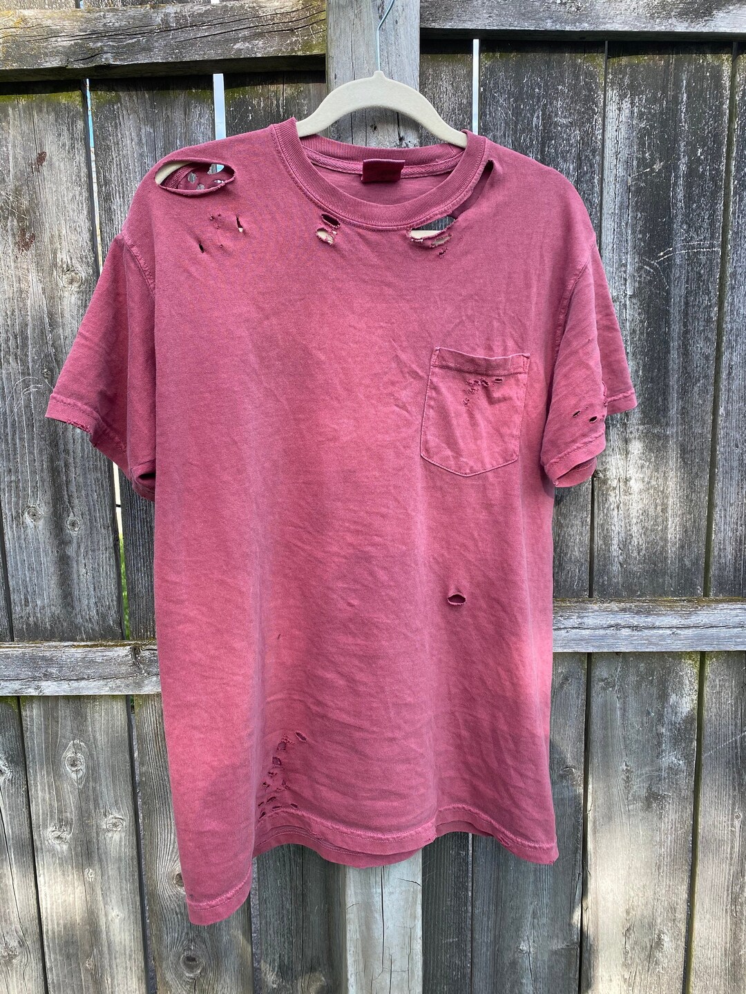 Distressed Comfort Colors Tee - Etsy