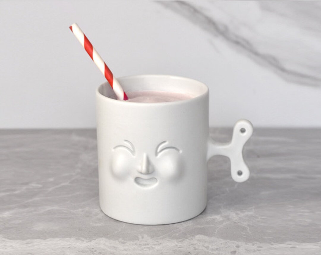 Mug De Porcelana - Blanca - Loopy Lou - Etsy