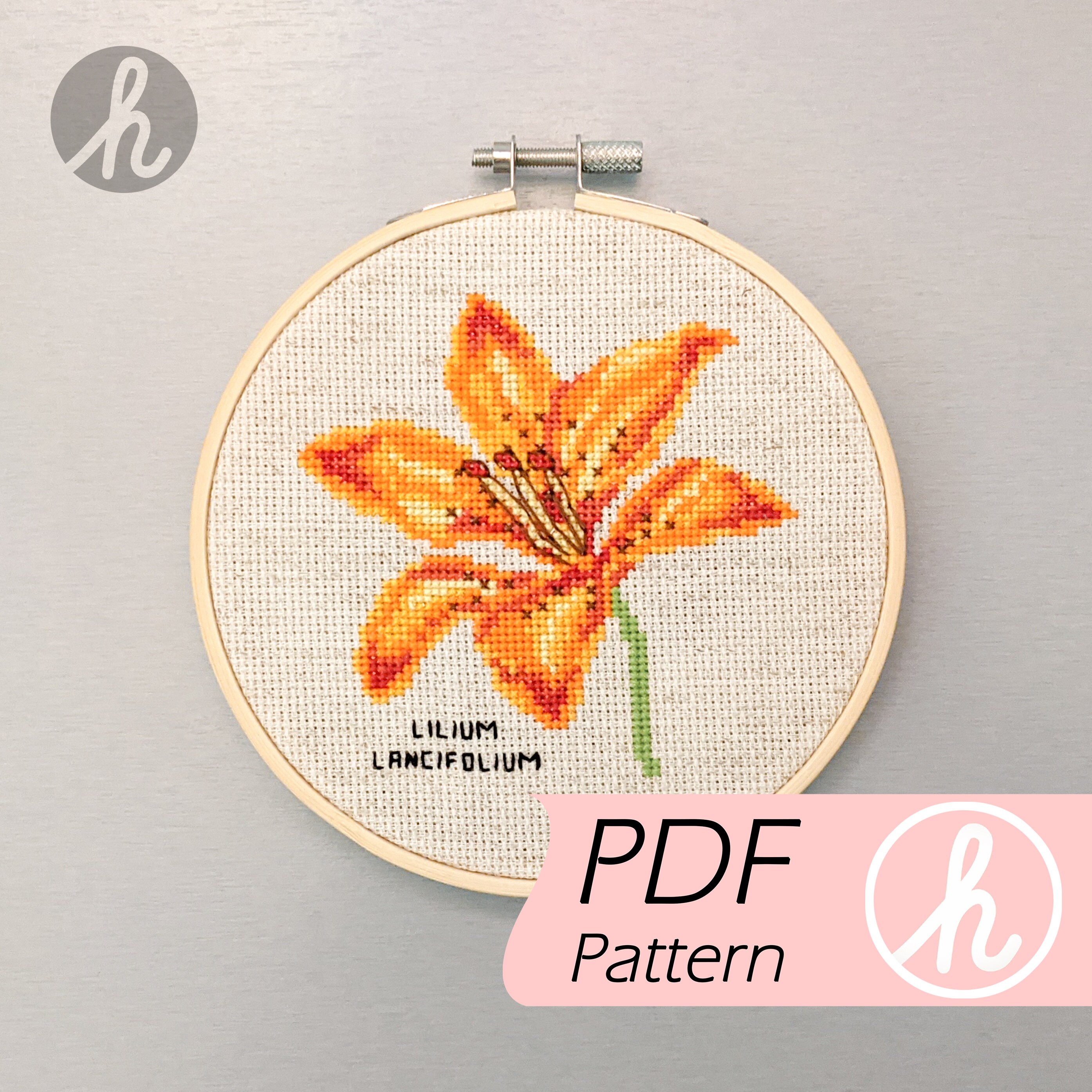Flower PDF Pattern Pack DIY Cross Stitch Art Digital - Etsy