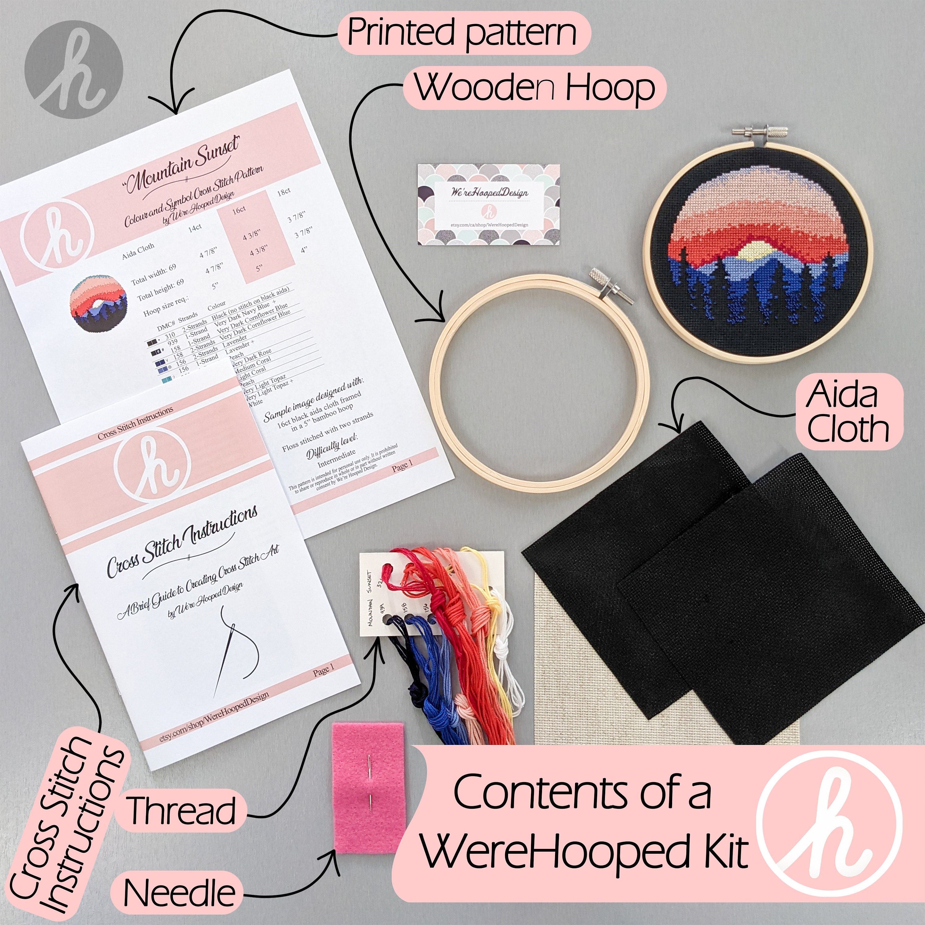 KIT: Milky Way 5 Counted Cross Stitch DIY Cross Stitch - Etsy