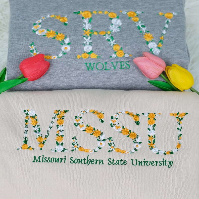 College Embroidery - Etsy