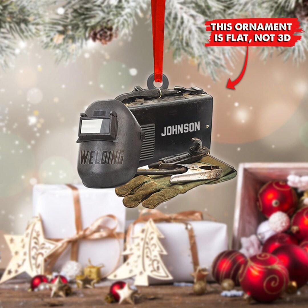 Personalized Welder Christmas Ornament Welder Acrylic Wood - Etsy