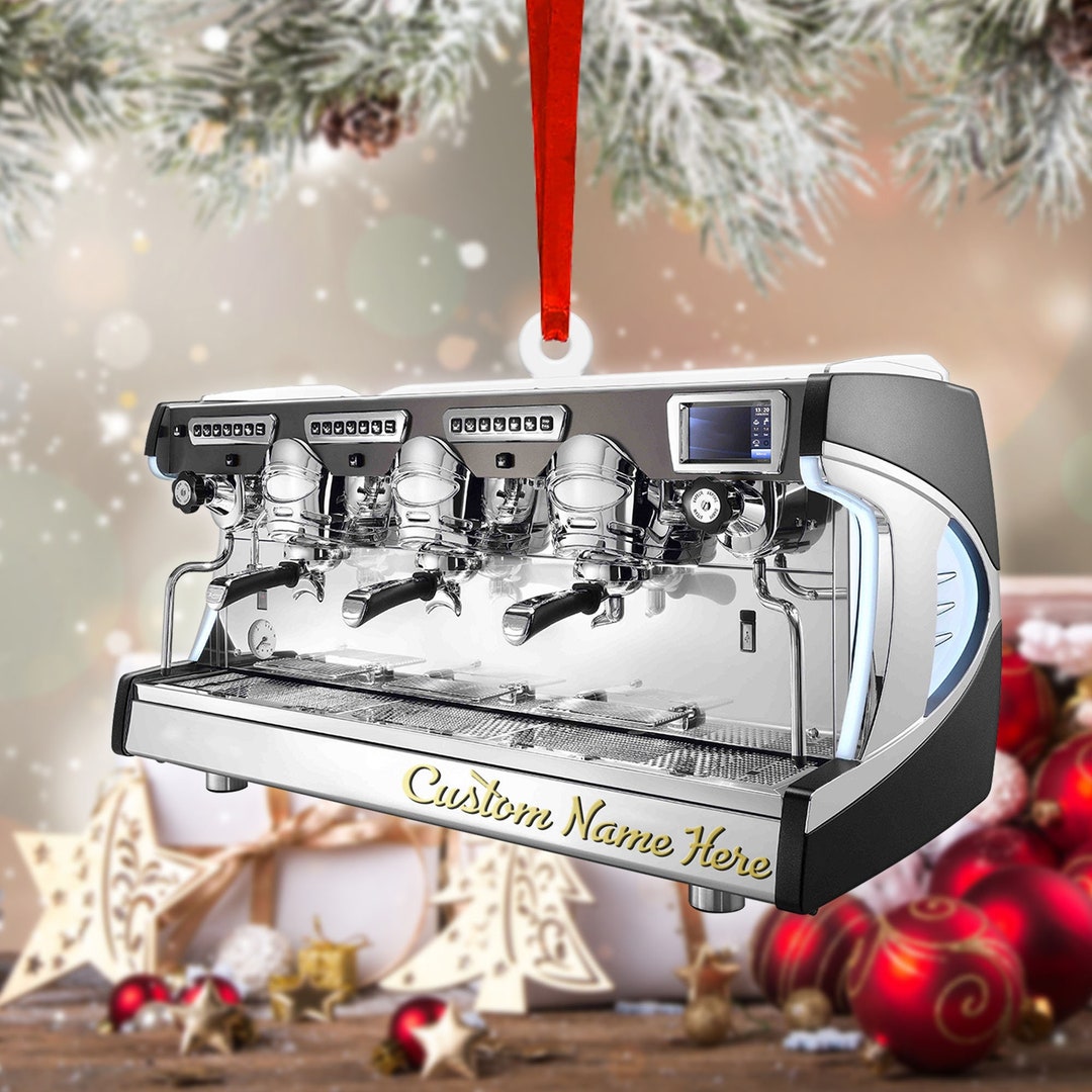 Personalized Coffee Making Machine Ornament, Custom Coffee Maker ...