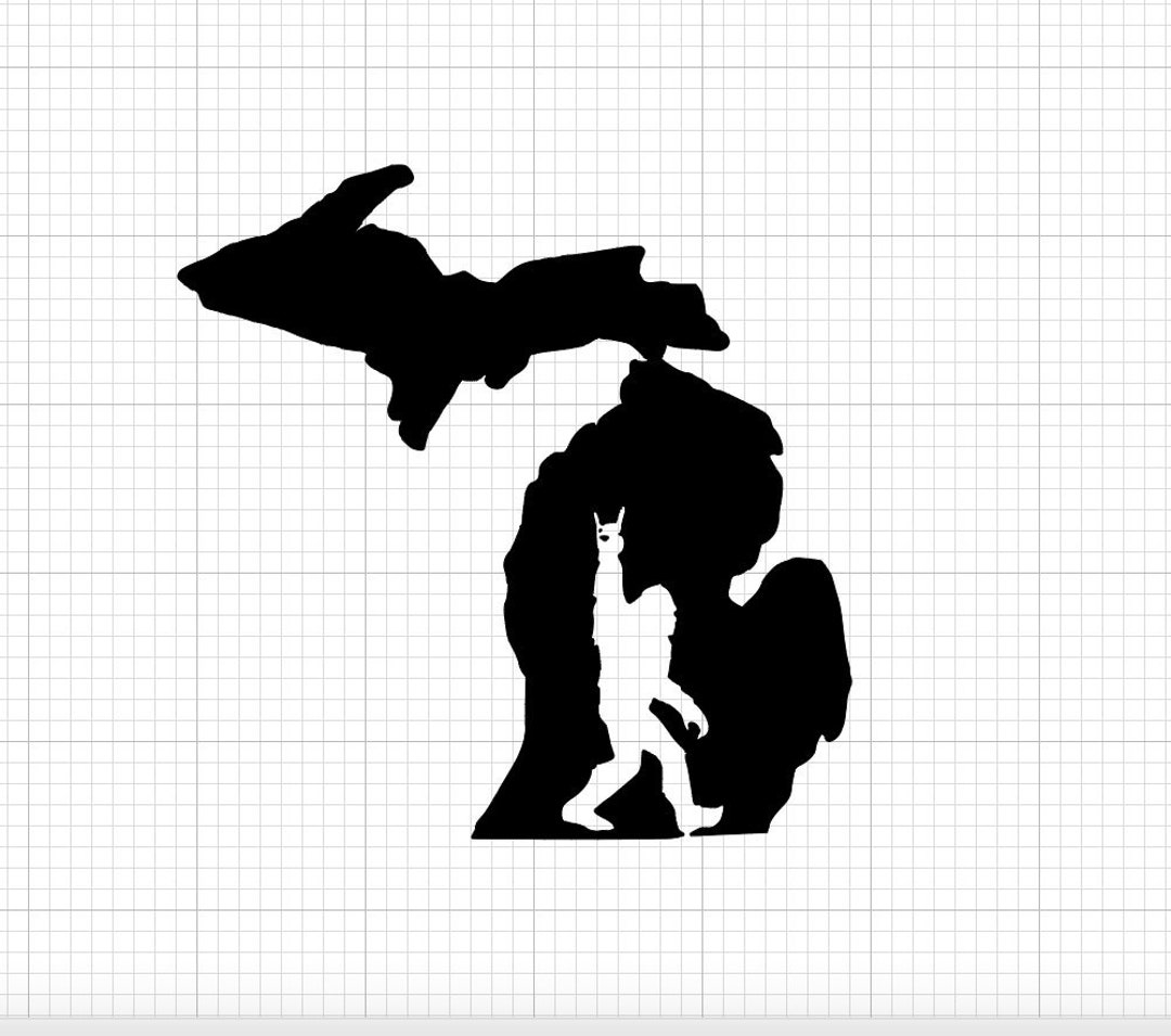 Michigan Sasquatch Sticker - Etsy