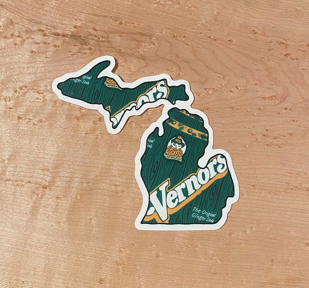 Michigan Vernors Sticker - Etsy