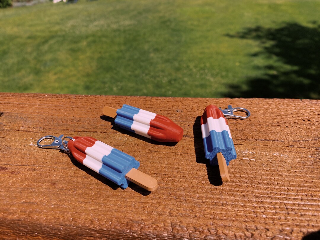 3D Printed Bomb Pops and Keychains - Etsy