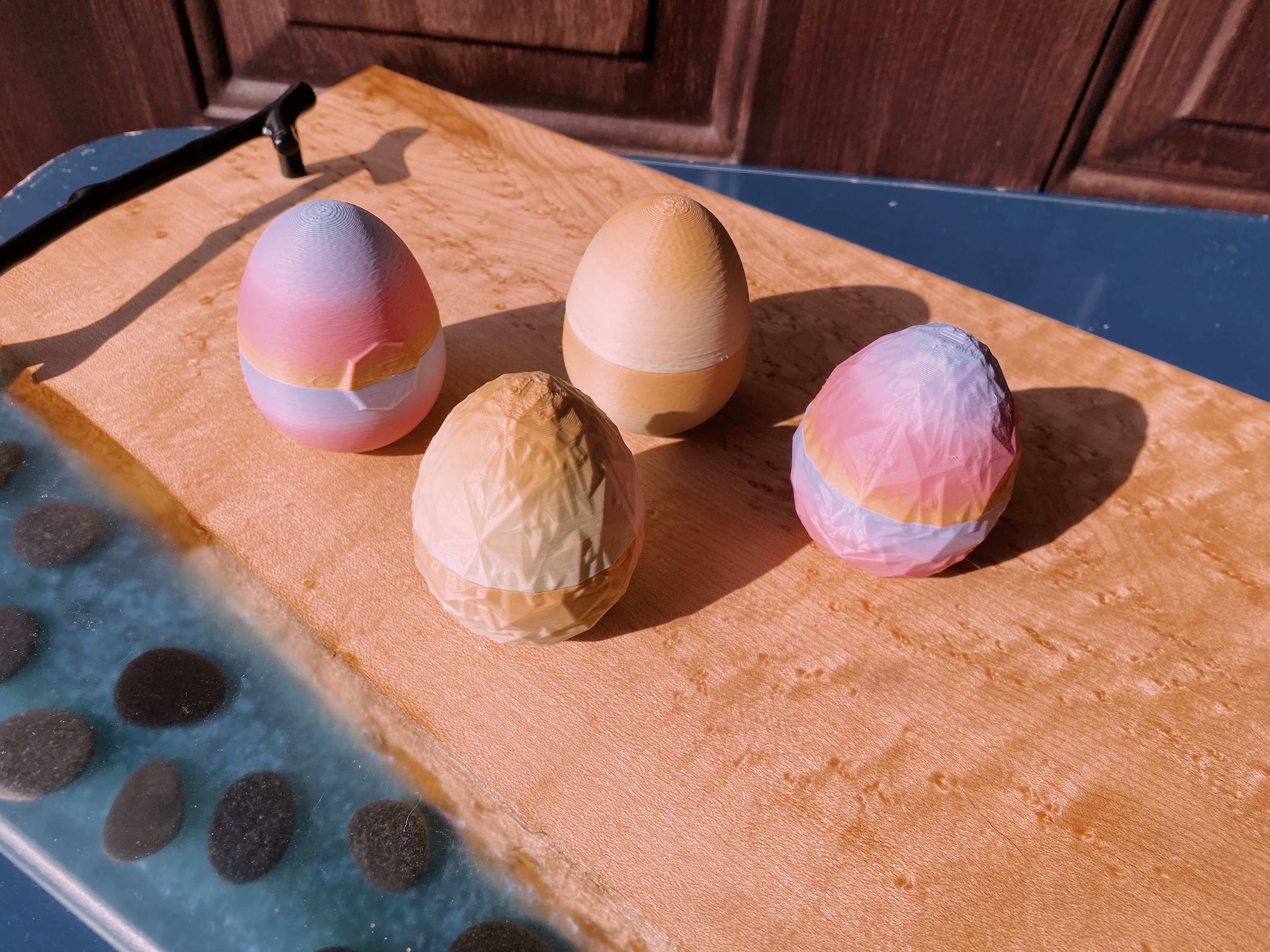 3D Printed Easter Eggs With Surprise Fidget Inside 4 Pack - Etsy