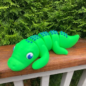 JUMBO 3D Printed Articulated Fidget Alligators Gator - Etsy
