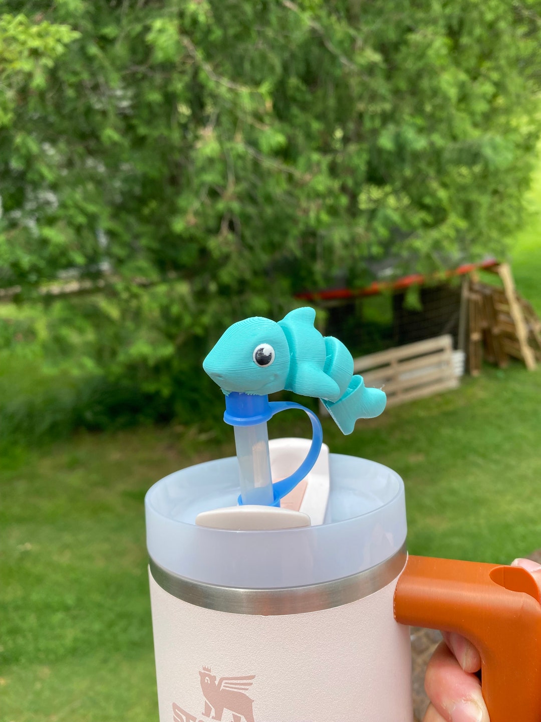 Shark Straw Charms Toppers for Stanley Tumblers and Other 9.5mm Straws ...