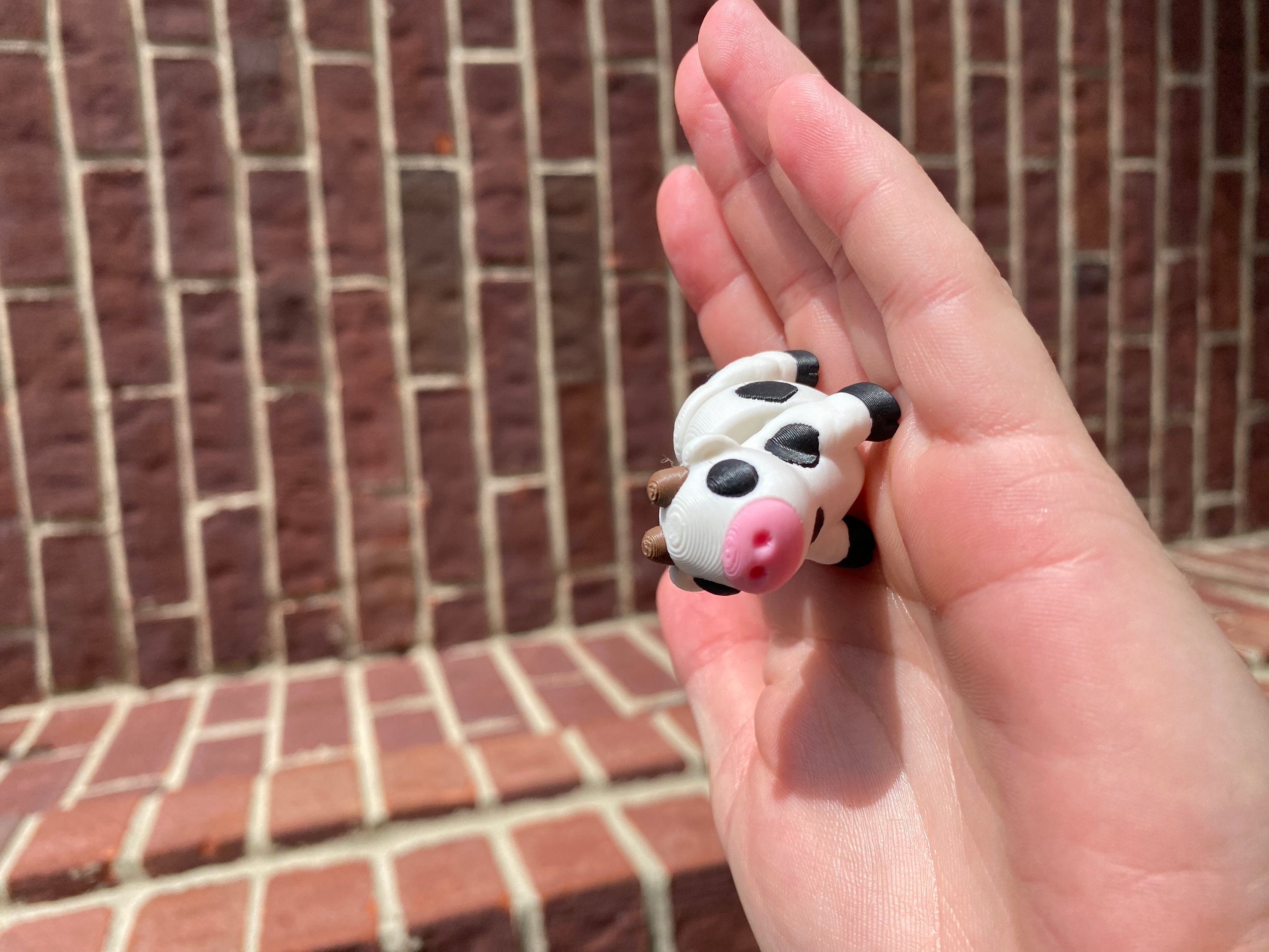 3D Printed Articulated Fidget Cows and Strawberry Cows - Etsy