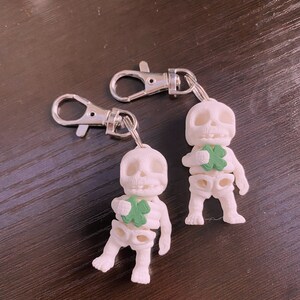 3D Printed Articulated Fidget Skeletons Heart Skeleton Lucky Skeleton ...