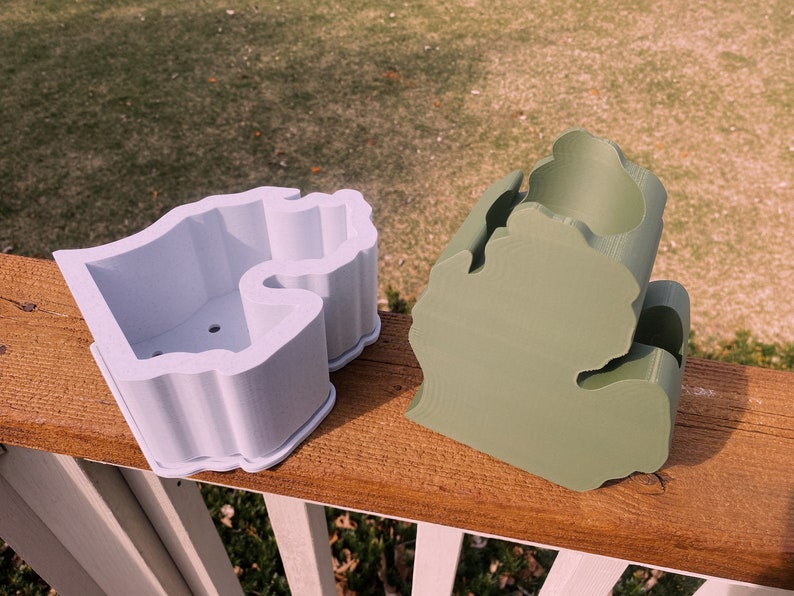 Shape of Michigan 3D Printed Flower Pot Planter - Etsy