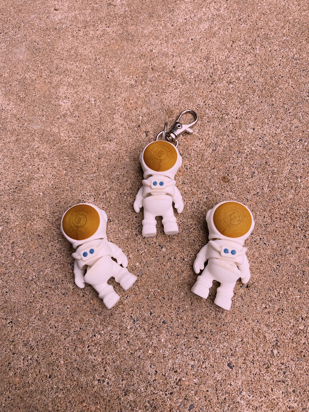 3D Printed Articulated Fidget Astronaut Space Man and Keychains - Etsy