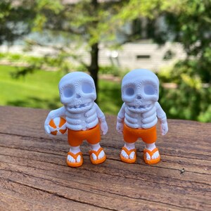 3D Printed Articulated Fidget Skeletons Heart Skeleton Lucky Skeleton ...