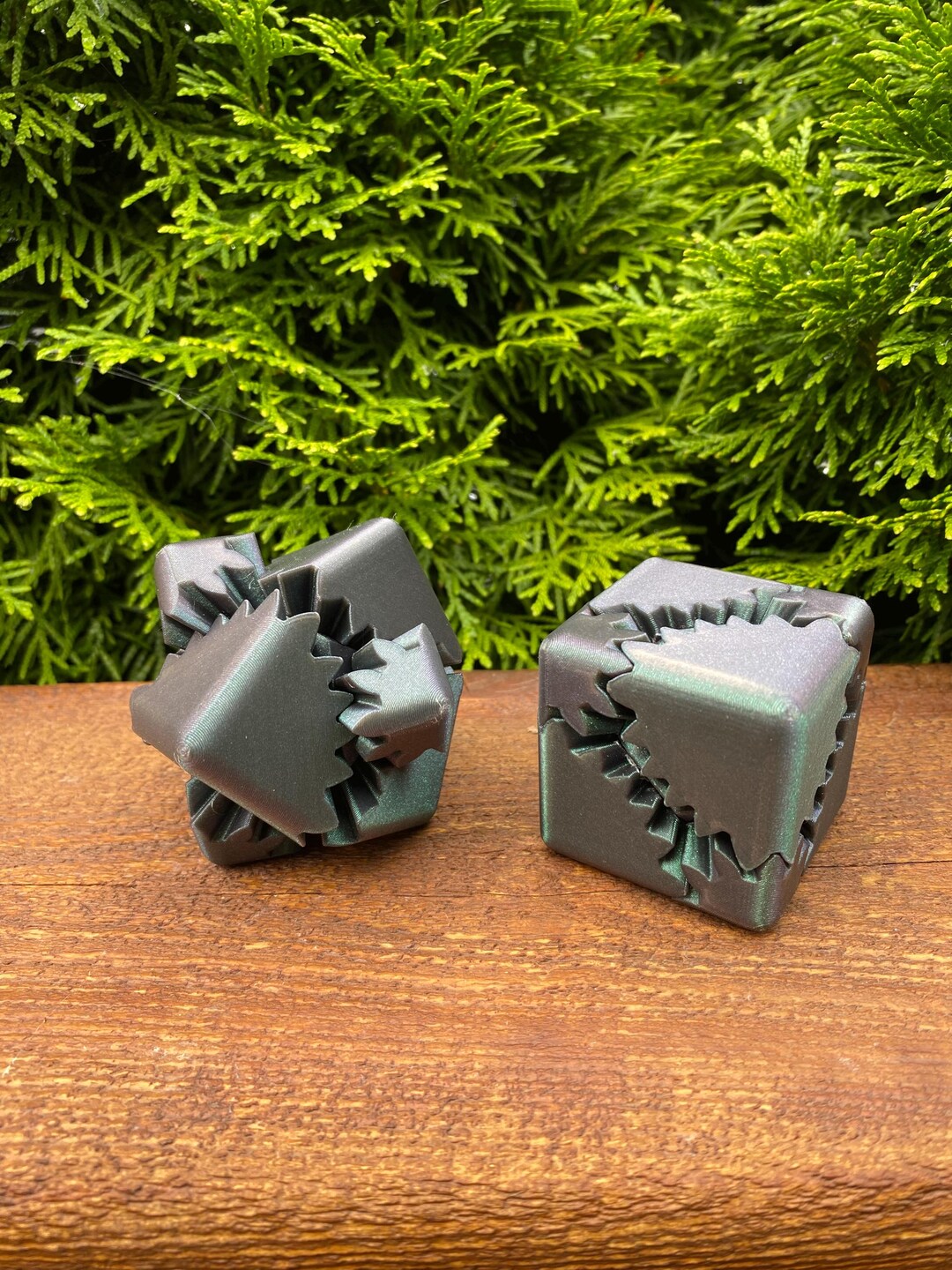 Gear Cube Fun Fidget Articulating Illusional Desk Toy Fractal Toy - Etsy