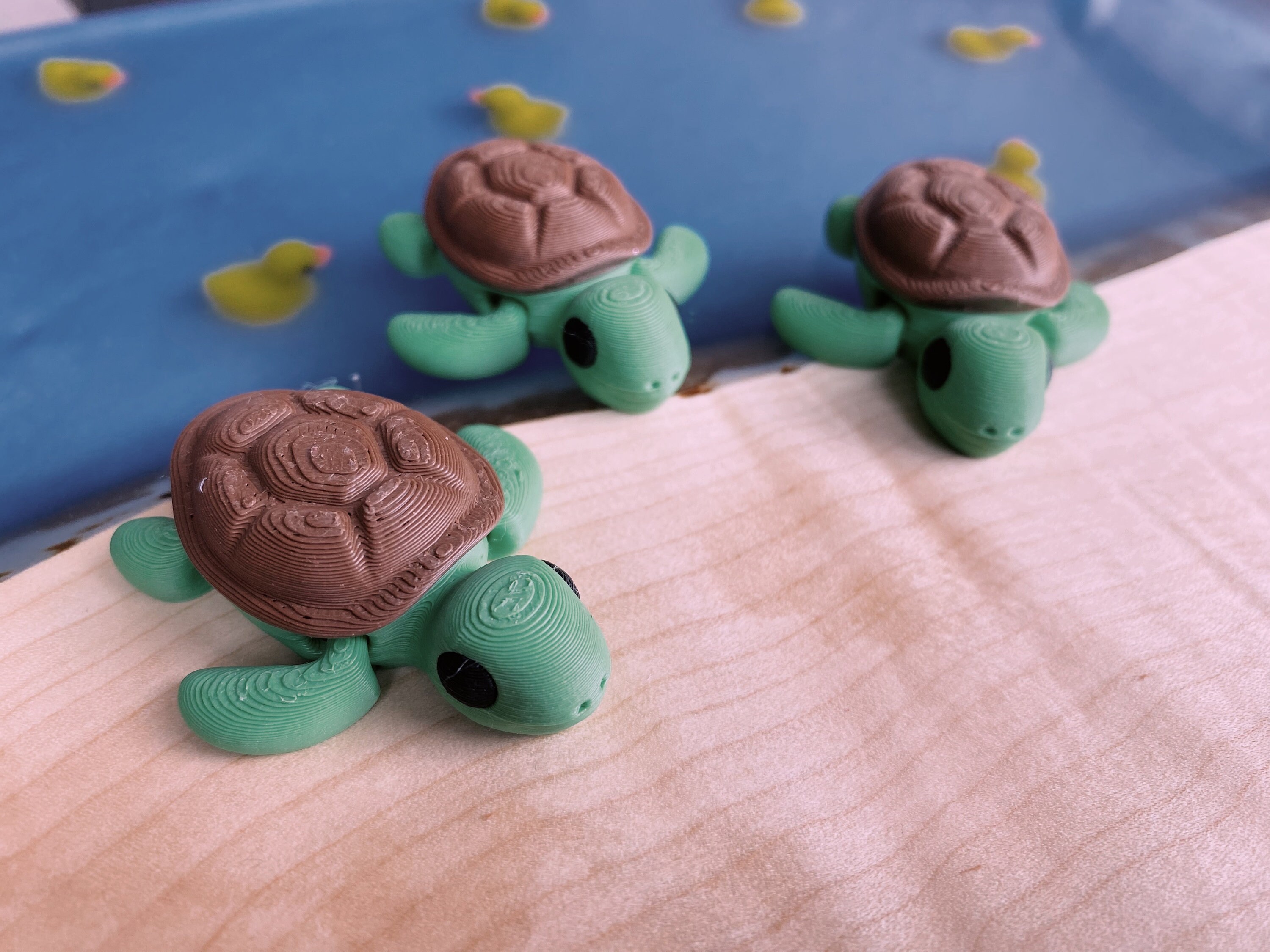 3D Printed Articulated Fidget Sea Turtles and Keychains - Etsy