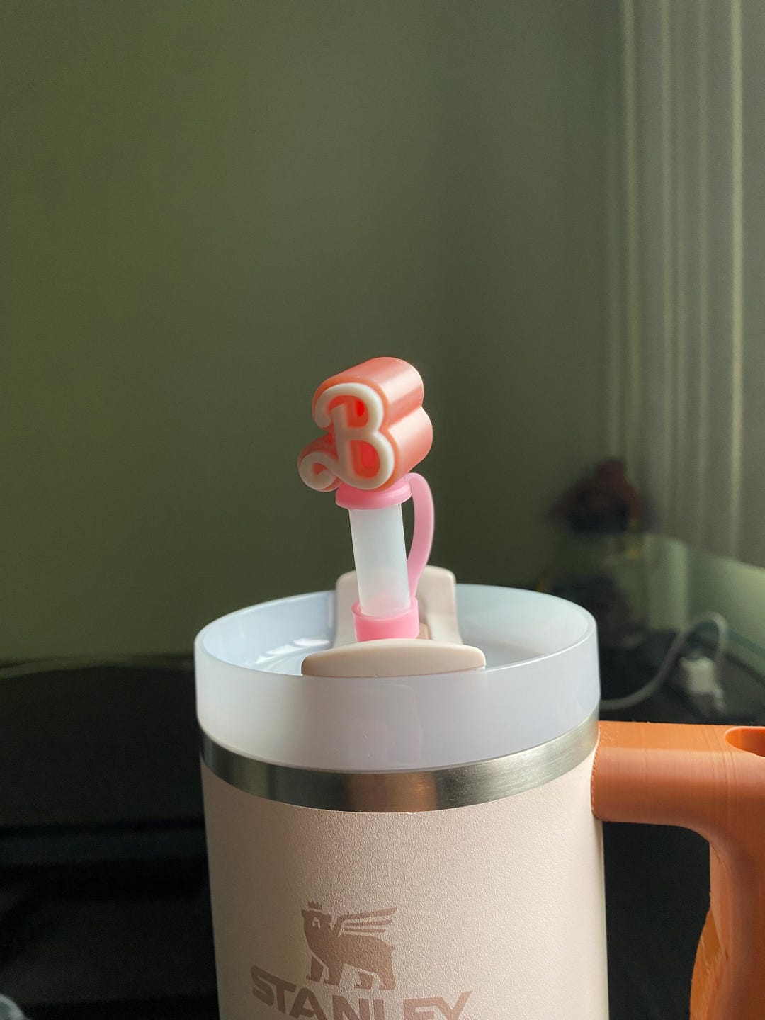 Pink Doll Name Inital Stanley Straw Topper Charms 3D Printed - Etsy