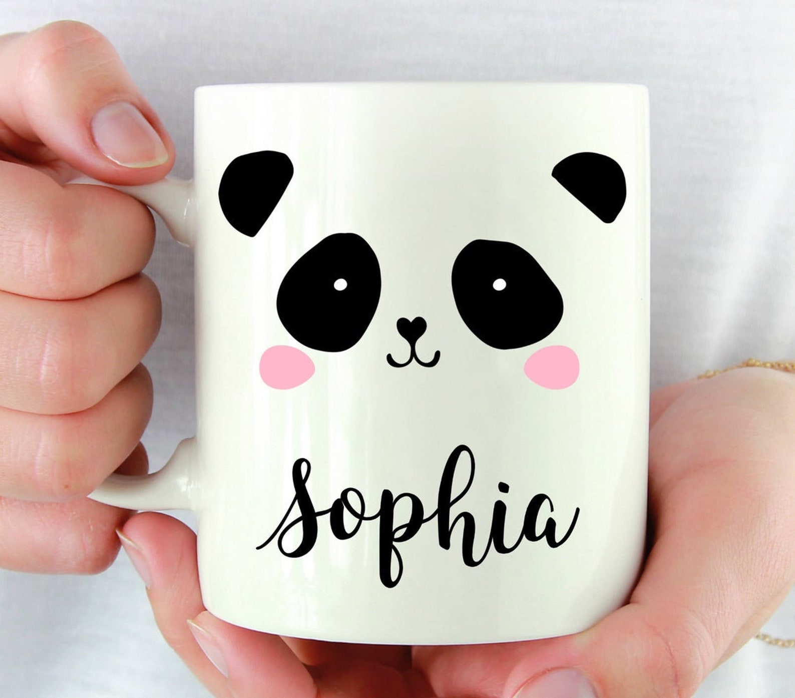 Panda Mug Panda Coffee Mug Nom personnalisé Mug Panda | Etsy