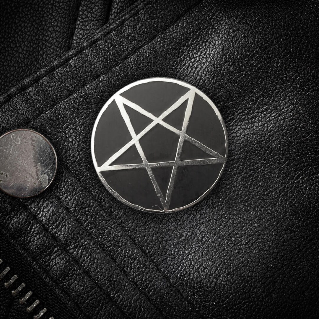 Pentagram Enamel Pin | Goth Gothic Gift Wiccan Occult Magick Halloween ...