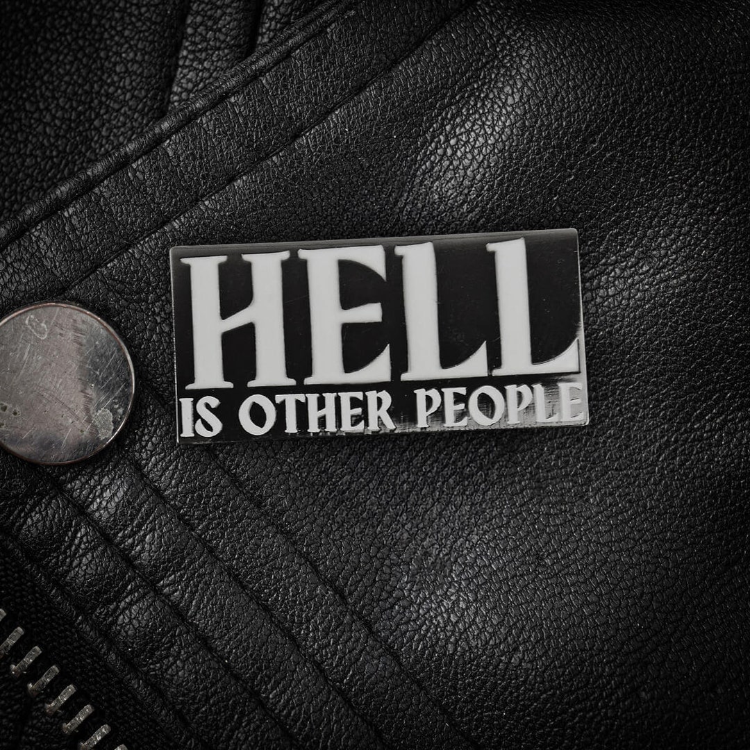 Hell is Other People Enamel Pin | Goth Gothic Occult Funny Introvert - Etsy