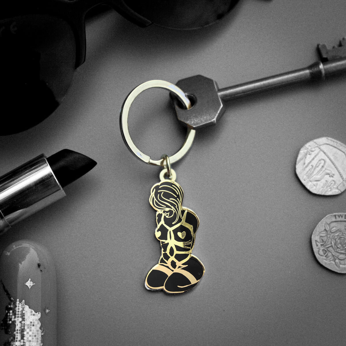 Shibari Keyring | Key Chain Occult Goth Gothic Kink-positive BDSM Rope ...